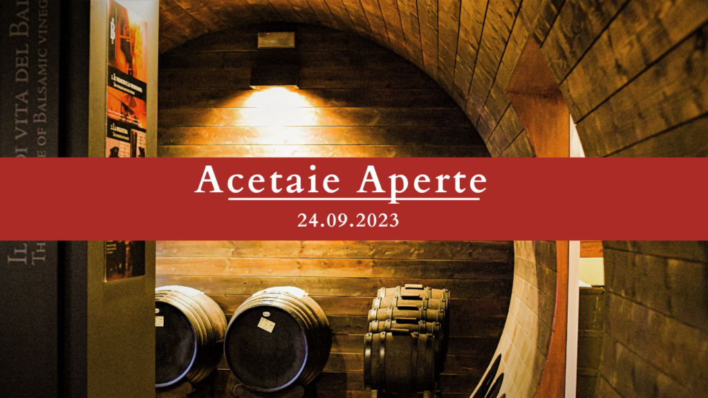 Acetaie Aperte - visita un'acetaia a Modena 2023